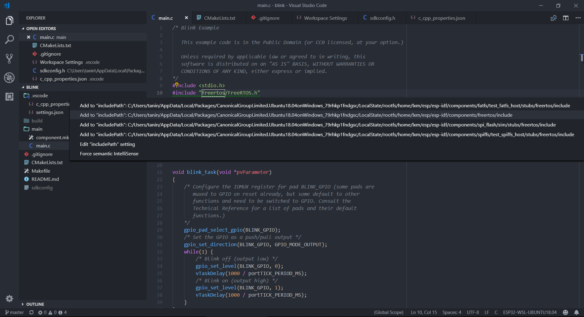 Github Taninjsvscode Template For Esp Idf On Wsl Vscode Template