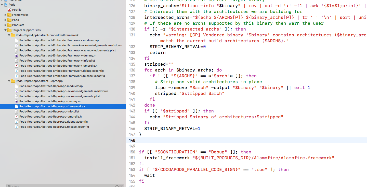 Embedded Frameworks Dependencies Are Copied As Part Of Embed Pods 3462