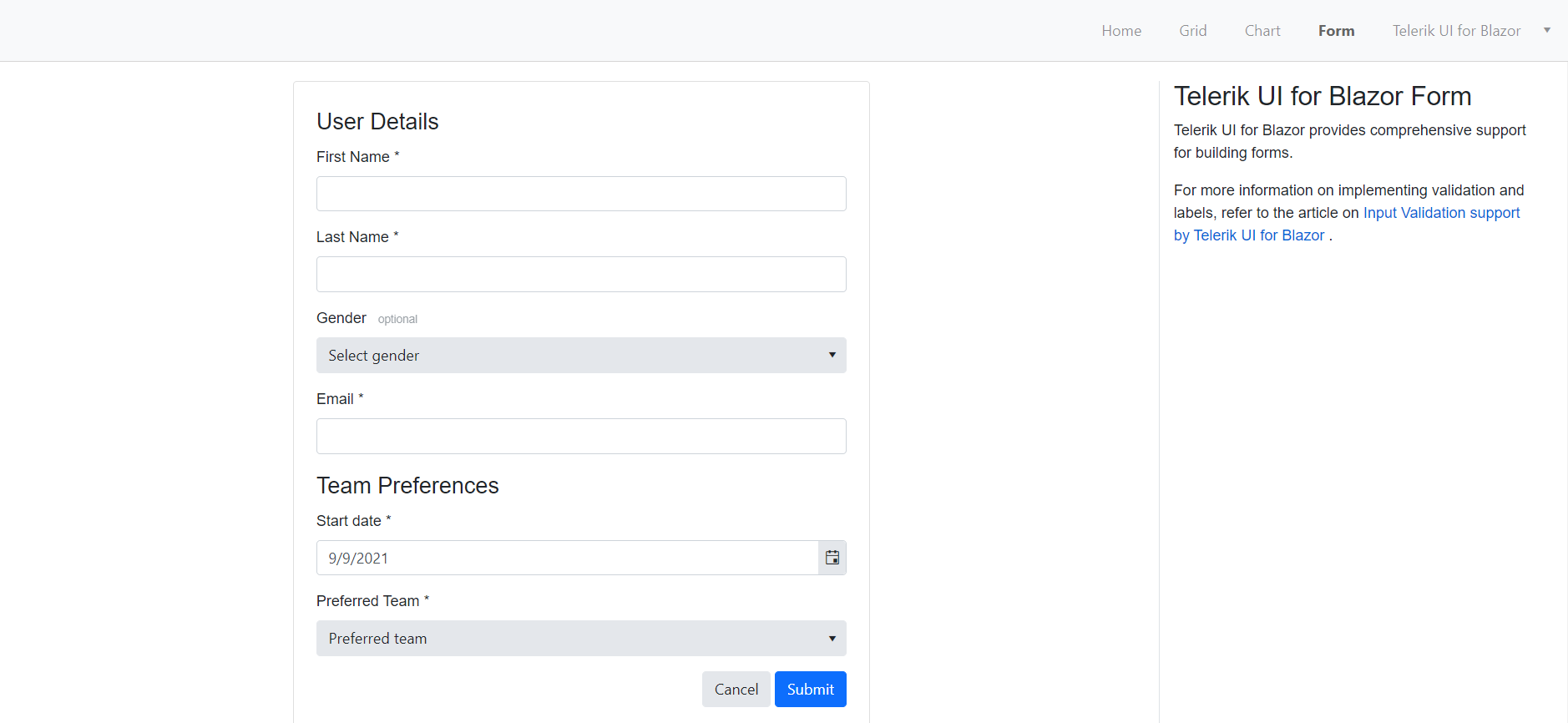 GitHub - BoryanaTodorova/Telerik-Blazor-Application