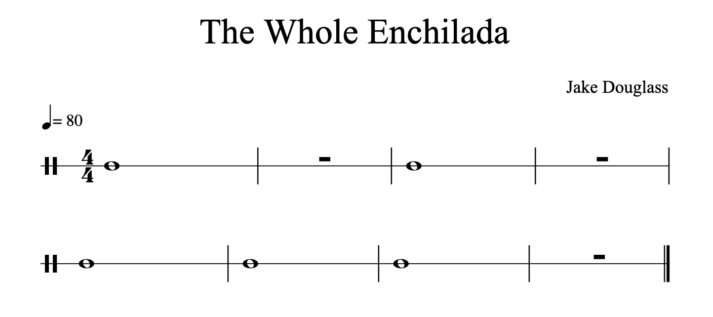 Whole rests on single line rhythmic staff · Issue #1034 ...