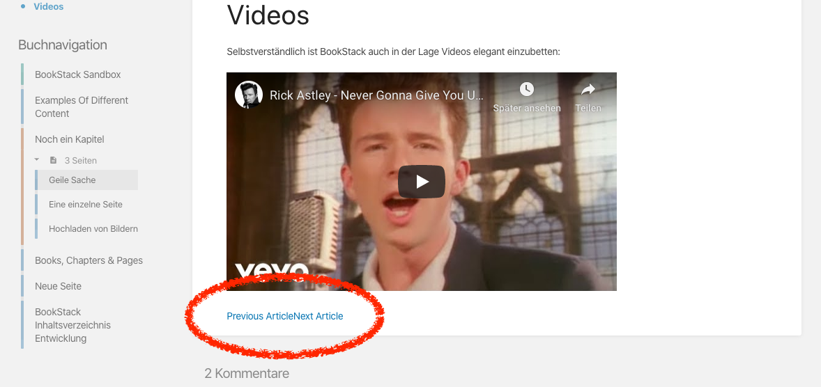 Navigation at the End of the Page · Issue #1381 · BookStackApp/BookStack · GitHub