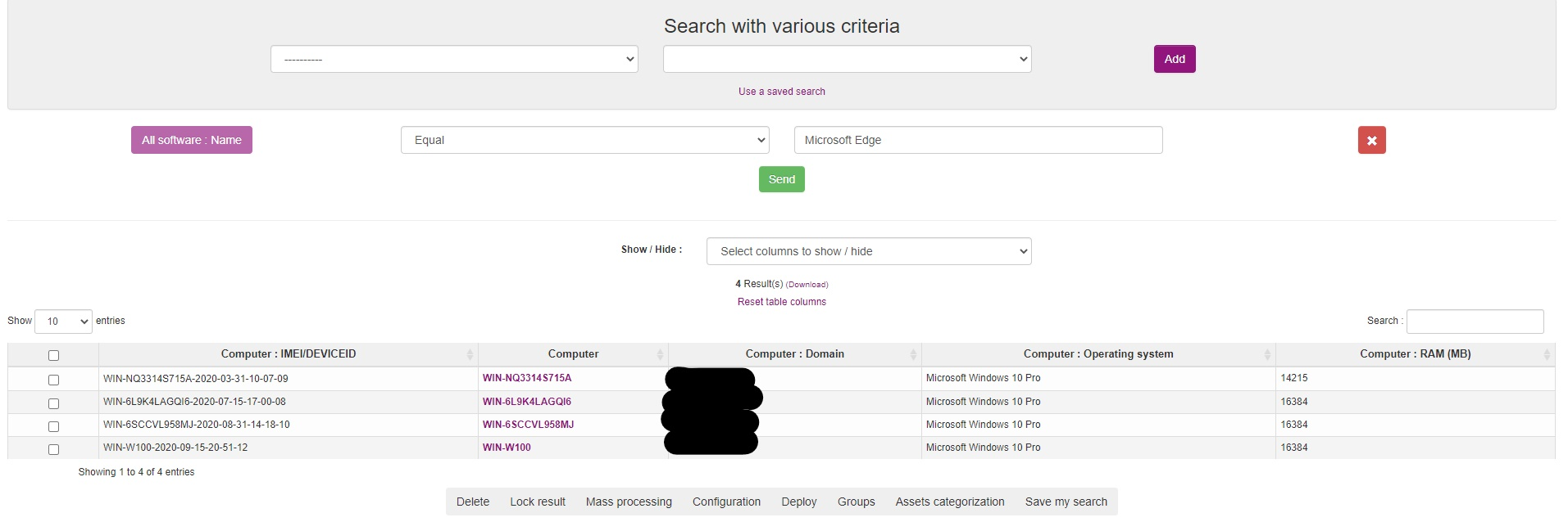 Bug Search With Various Criteria Dynamic Groups · Issue 1027 · Ocsinventory Ngocsinventory 