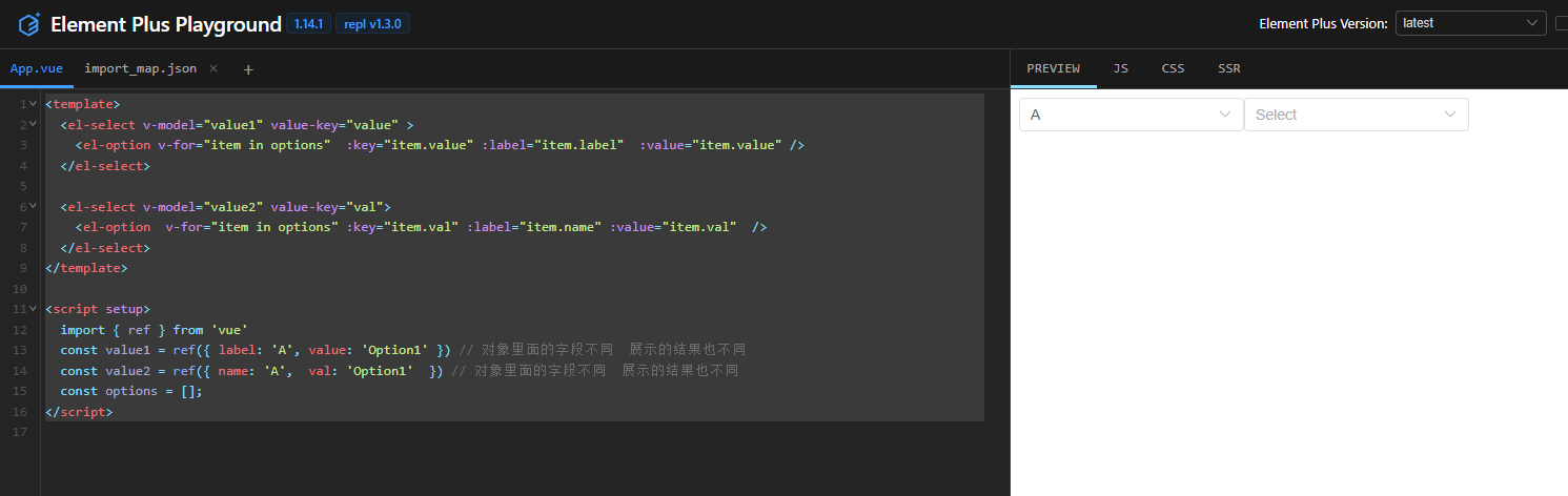 [Component] [select] el-select 使用不同字段名称默认展示不一致 · Issue #9541 · element-plus/element-plus · GitHub