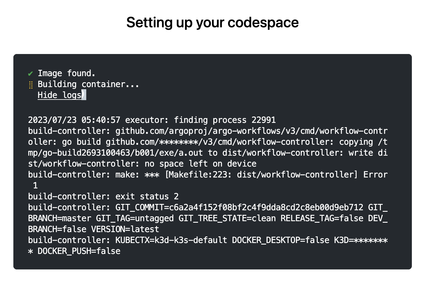 Why Can T Use A Devcontainer Based Development Environment Using Codespace · Issue 11423