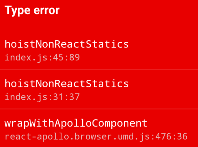 Type error in hoistNonReactStatics on react-native Android after upgrade to 1.4.3 · Issue #832 ...