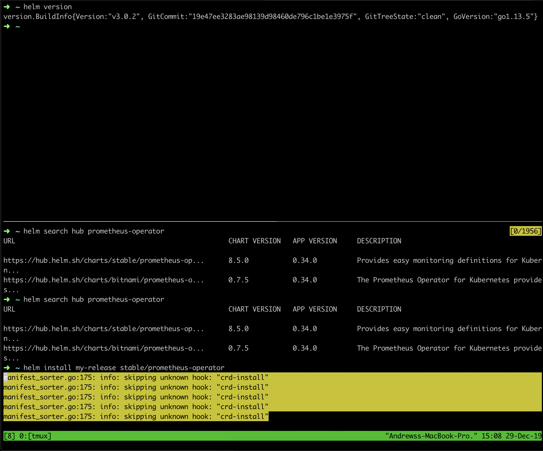 [stable/prometheus-operator] Error: apiVersion "monitoring.coreos.com/v1" in prometheus-operator ...