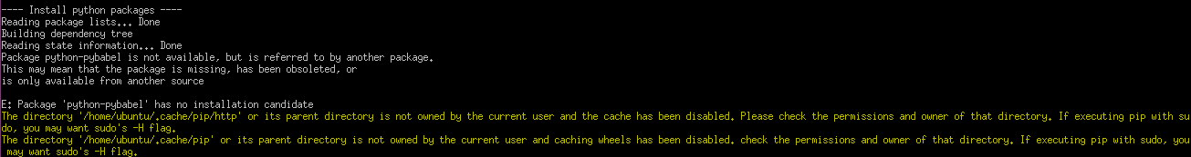 Package 'python-pybabel' has no installation candidate · Issue #132 · Yenthe666/InstallScript ...