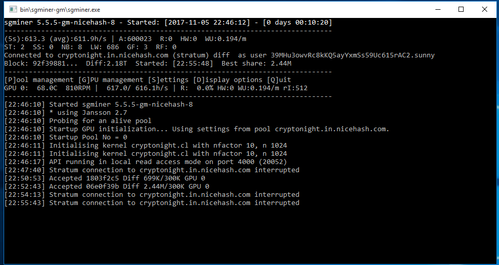 with amd rx570 sgminer inerrupted · Issue #536 · nicehash/NiceHashMiner ...