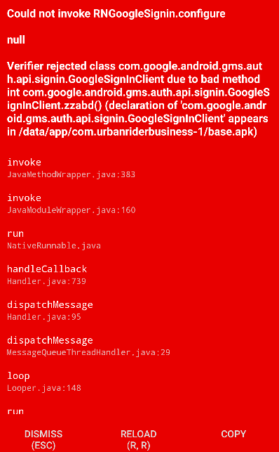 Could not invoke RNGoogleSignin.Configure (Android). · Issue #596 · react-native-google-signin ...