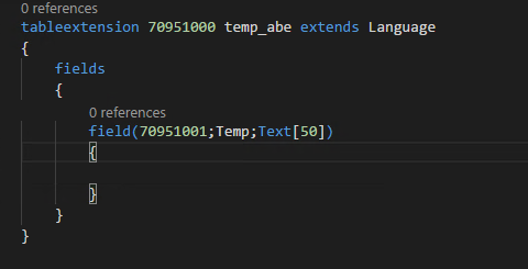 Cannot use custom field from standard table in CalcFormula · Issue #501 · microsoft/AL · GitHub