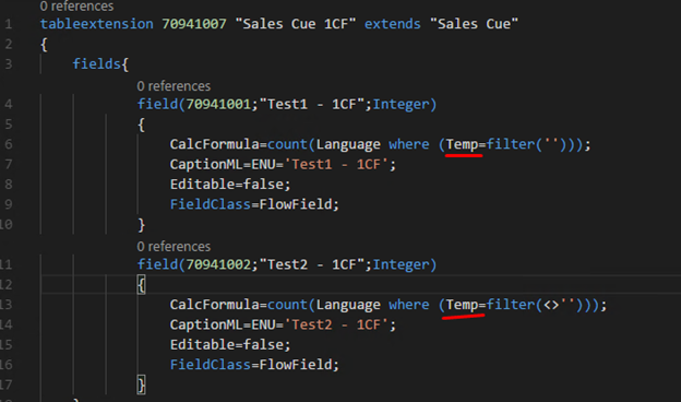 Cannot use custom field from standard table in CalcFormula · Issue #501 · microsoft/AL · GitHub
