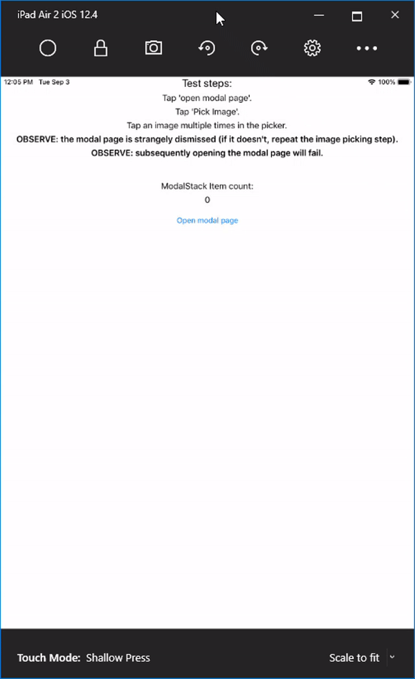 [Bug] [iOS] PushModalAsync failing (Attempt to present modalwrapper on PageRenderer whose view ...