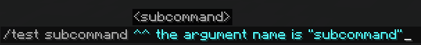 Command parsing issue when using the same name for subcommand and argument · Minestom Minestom ...