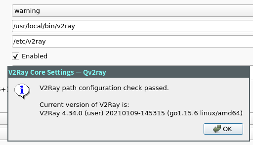 2.7.0+pre seems not working with Linux distro shipped v2ray · Issue #1294 · Qv2ray/Qv2ray · GitHub