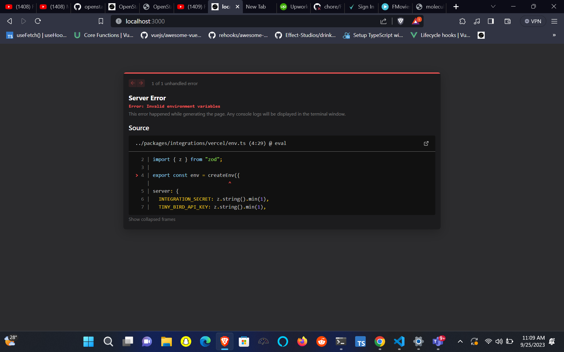 Invalid Environmental Variables · Issue 330 · Openstatushqopenstatus
