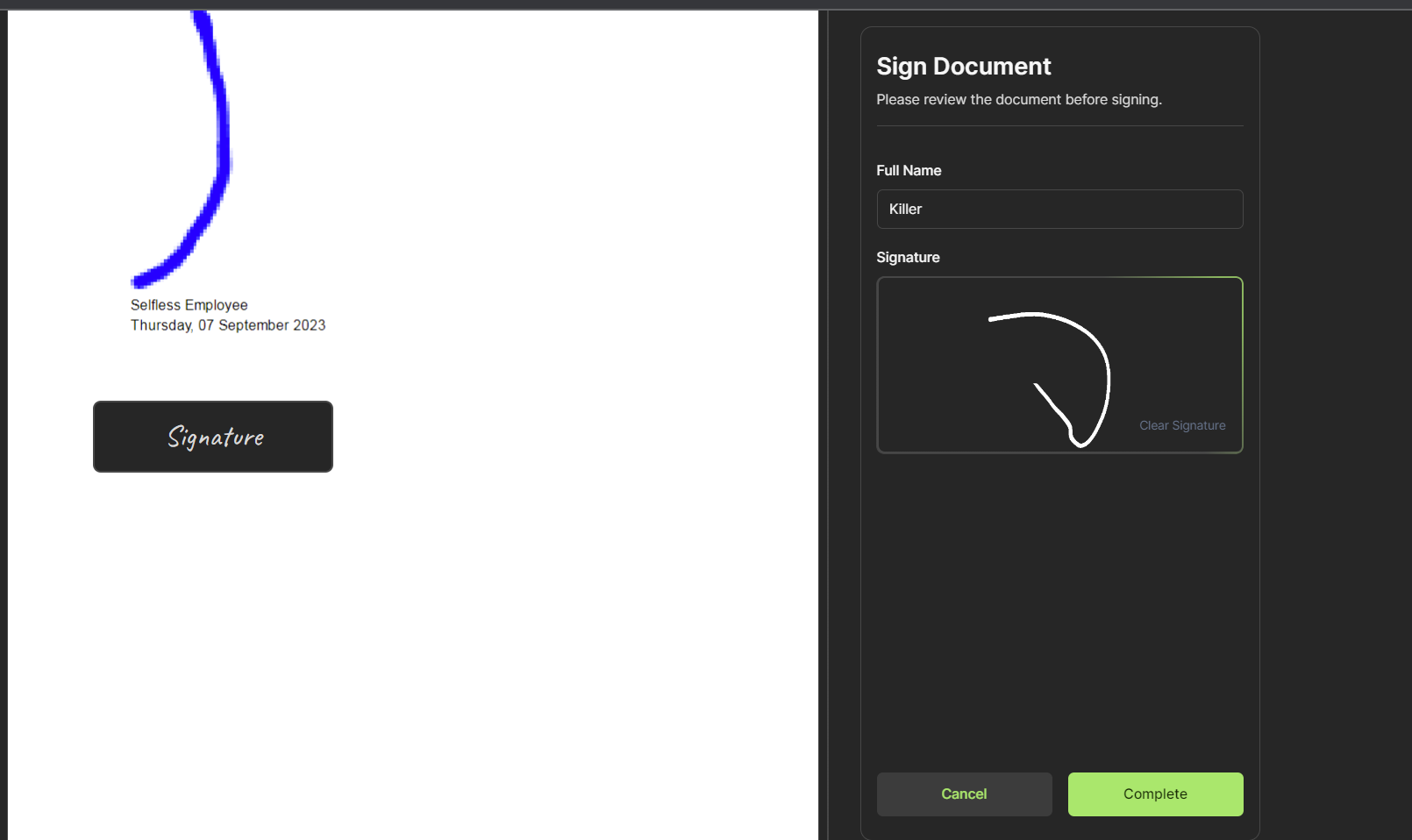 Inconsistent Recipient Signing Behavior · Issue 503 · Documenso 