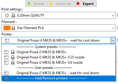 Toggle for showing only physical printers · Issue #5795 · prusa3d/PrusaSlicer · GitHub