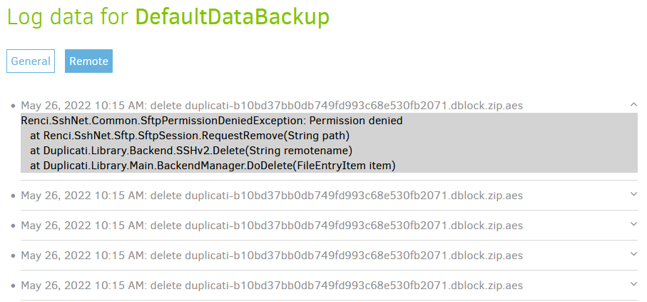 Backup retention: Keep all backups - Duplicati suddenly tries to delete remote files · Issue ...