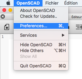 OpenSCAD has switched to French for macOS Sierra [$9 awarded] · Issue #1813 · openscad/openscad ...