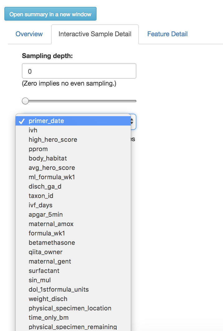 Qiime2 Plugin in Qiita: Pulldown Menu out of order · Issue #186 · qiime2/q2-feature-table · GitHub
