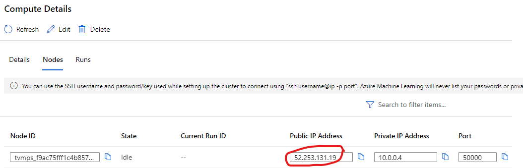Bug: Error in connecting to registered dataset (made from SQL datastore) in python script ...