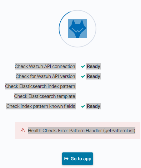 Health Check. Error Pattern Handler (getPatternList) · Issue #2368 · wazuh/wazuh-dashboard ...