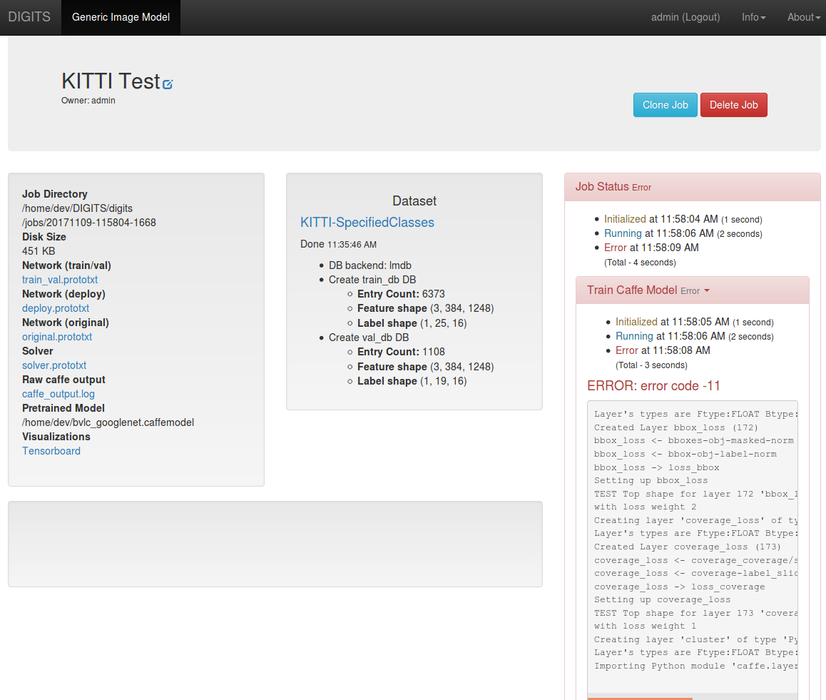 Task failed with error code -11 · Issue #1878 · NVIDIA/DIGITS · GitHub