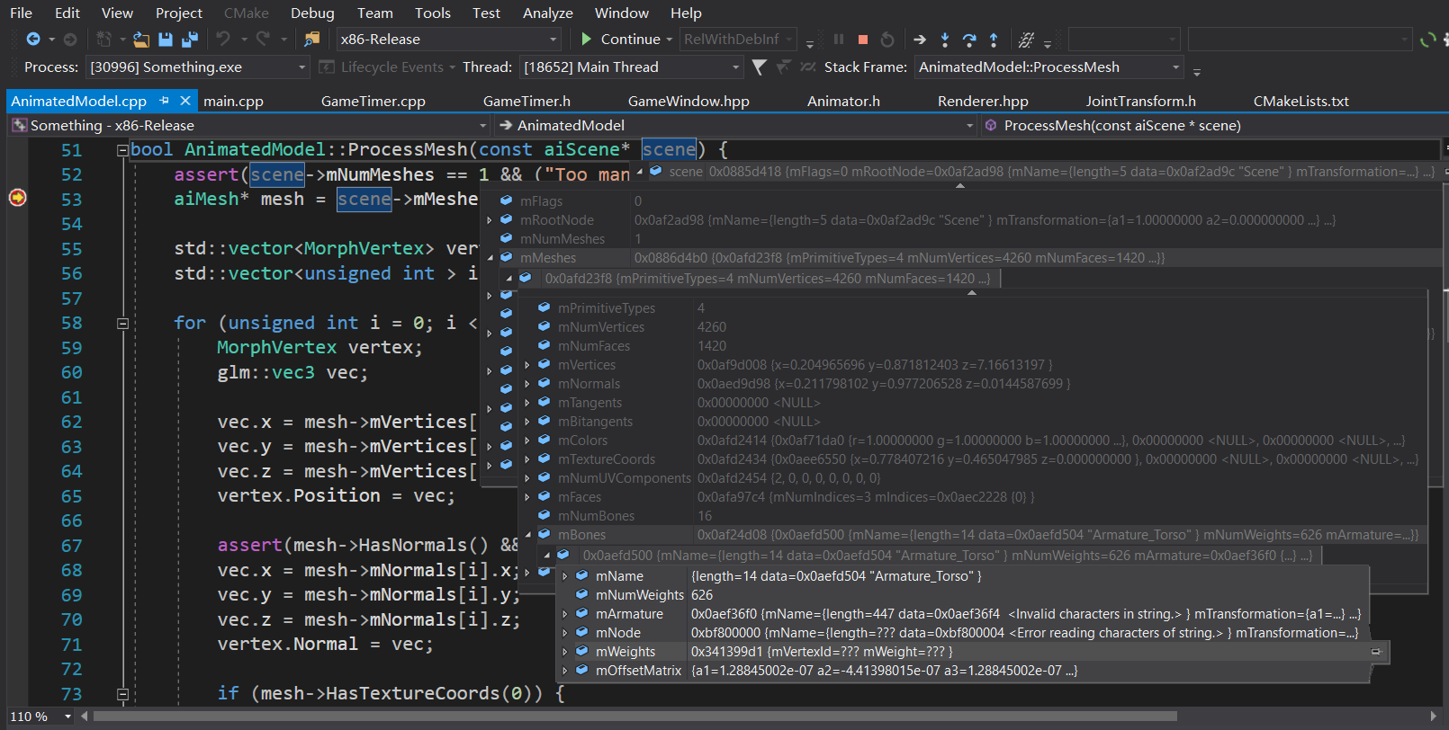 Incorrect Populated Data While Importing Collada Dae File With Aiprocess Populatearmaturedata