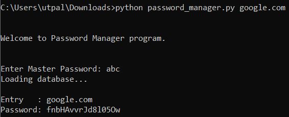 GitHub - utpalkumar55/Encrypted-Password-Manager: The project generates ...