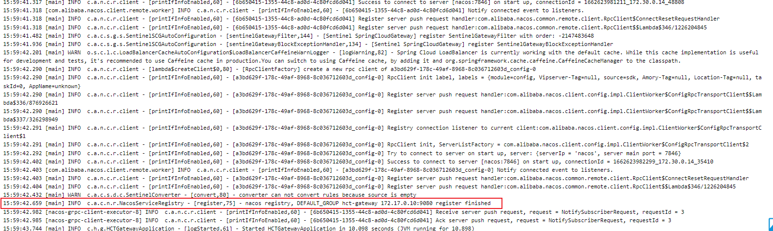 服务注册成功，但是服务列表报错：server is DOWNnow, detailed error message: Optional[Distro protocol is not ...