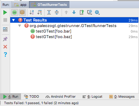 GitHub - paleozogt/AndroidGTestRunner: Demo of how to run C++ GTest ...
