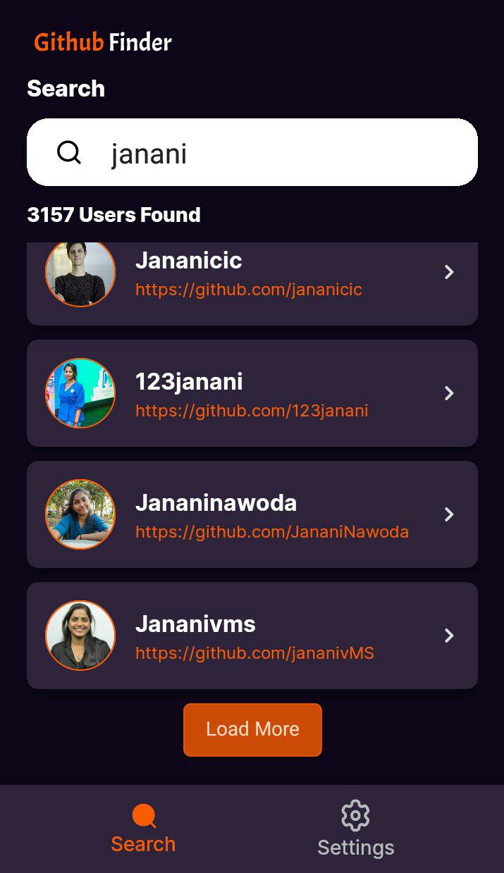 GitHub - Janani811/GitHubFinder