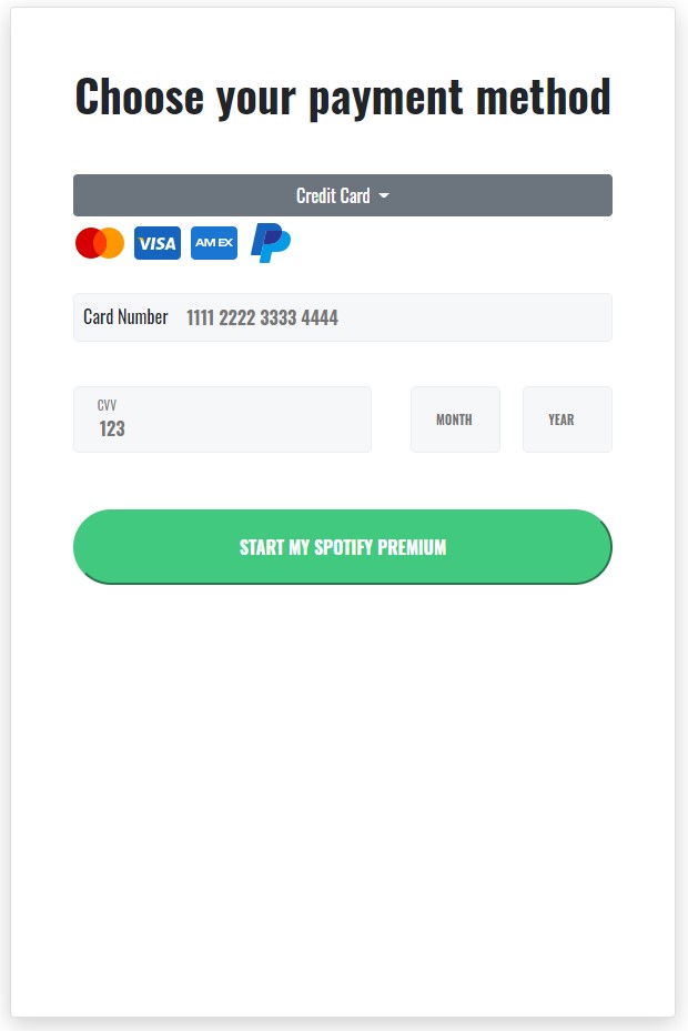 GitHub - abhi00o7/spotify-payment-form-Bootstrap: problem statement ...