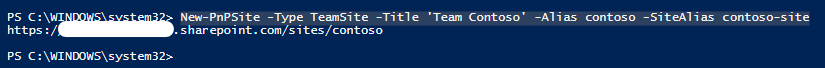 [BUG] SiteAlias parameter being ingored on `New-PnPSite` when using `Alias` · Issue #1712 · pnp ...