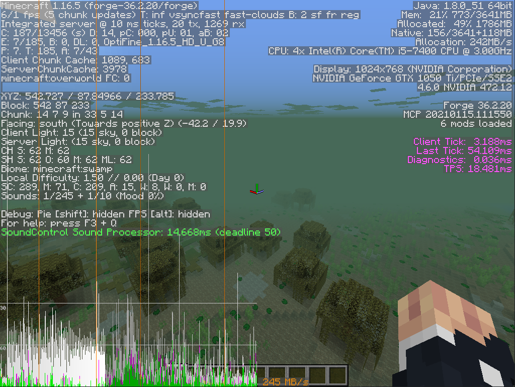 [Bug] Camera turn speed/mouse sensitivity drops when chunks are loading + lag spikes · Issue ...