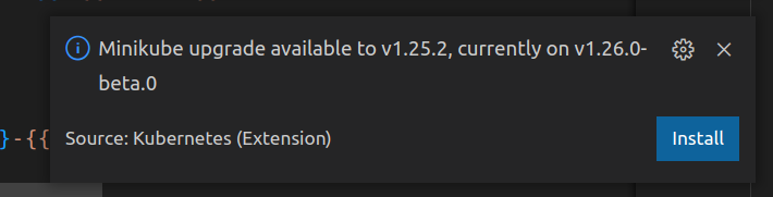 Minikube upgrade notification on every startup with latest beta ...