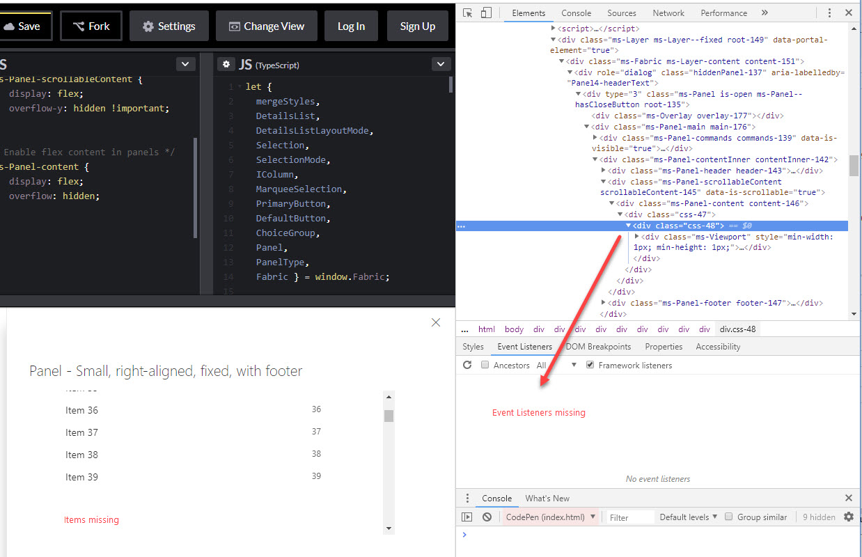 Virtualization Of Detailslist Not Working Inside Panel · Issue 6657 · Microsoftfluentui · Github