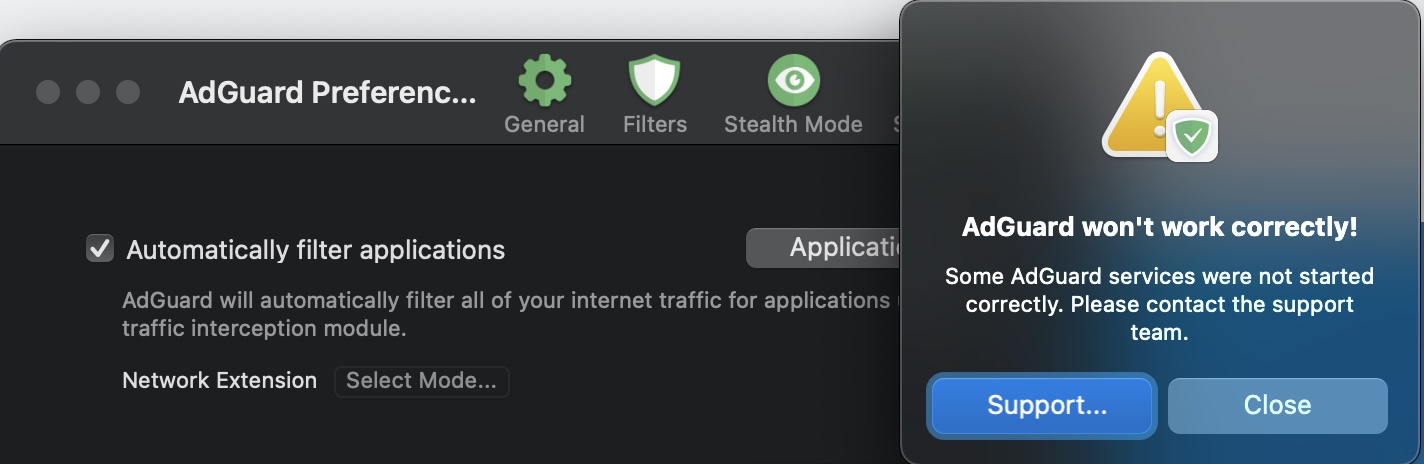 macos big sur cann't work · Issue #774 · AdguardTeam/AdguardForMac · GitHub