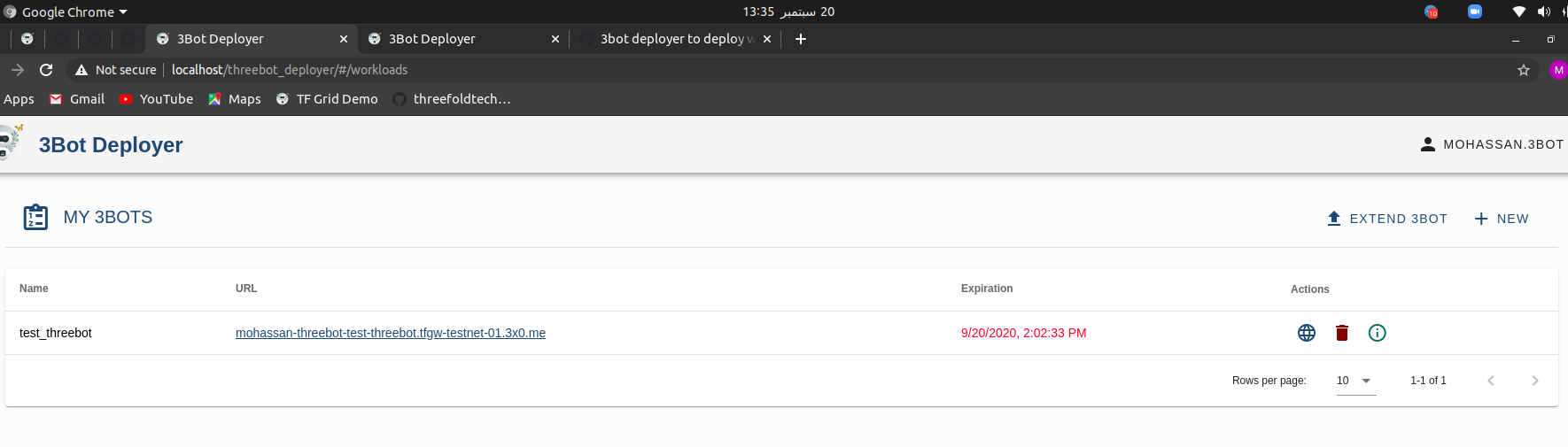 3bot deployer to deploy with 30 mins · Issue #1213 · threefoldtech/js-sdk · GitHub