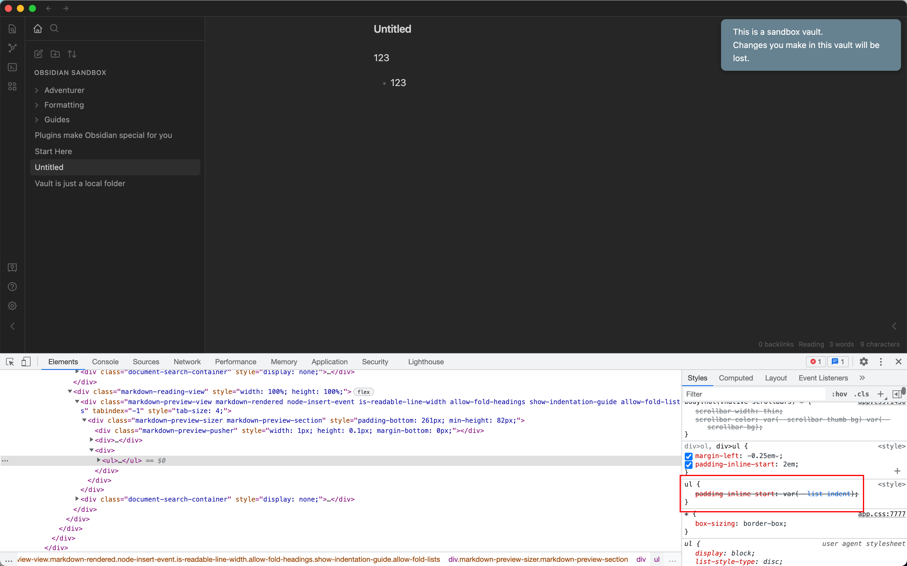 broken `--list-indent` variable · Issue #304 · kepano/obsidian-minimal · GitHub