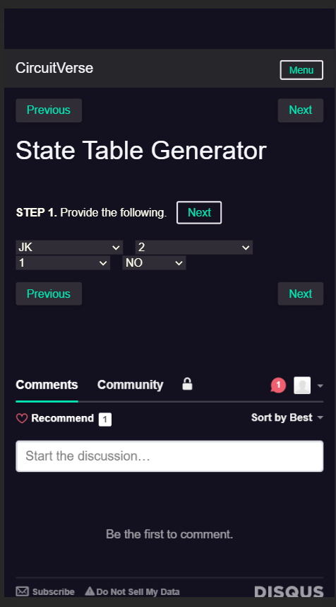 State Table Generator Not Accessible in Mobile · Issue #443 · CircuitVerse/Interactive-Book · GitHub