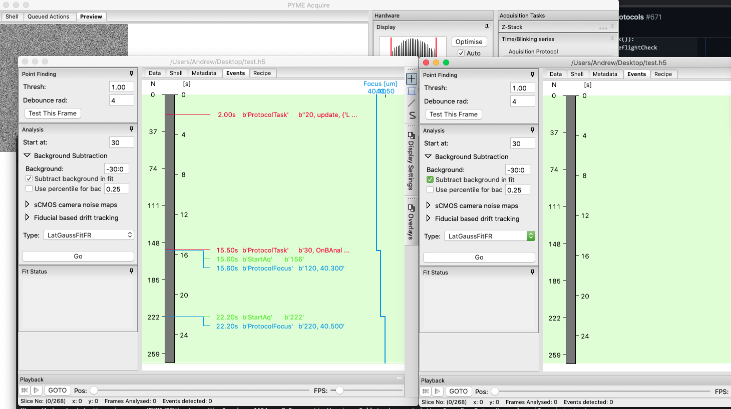 dh5view saving events in wrong format when saving to h5 (or h5 events loading has regressed ...