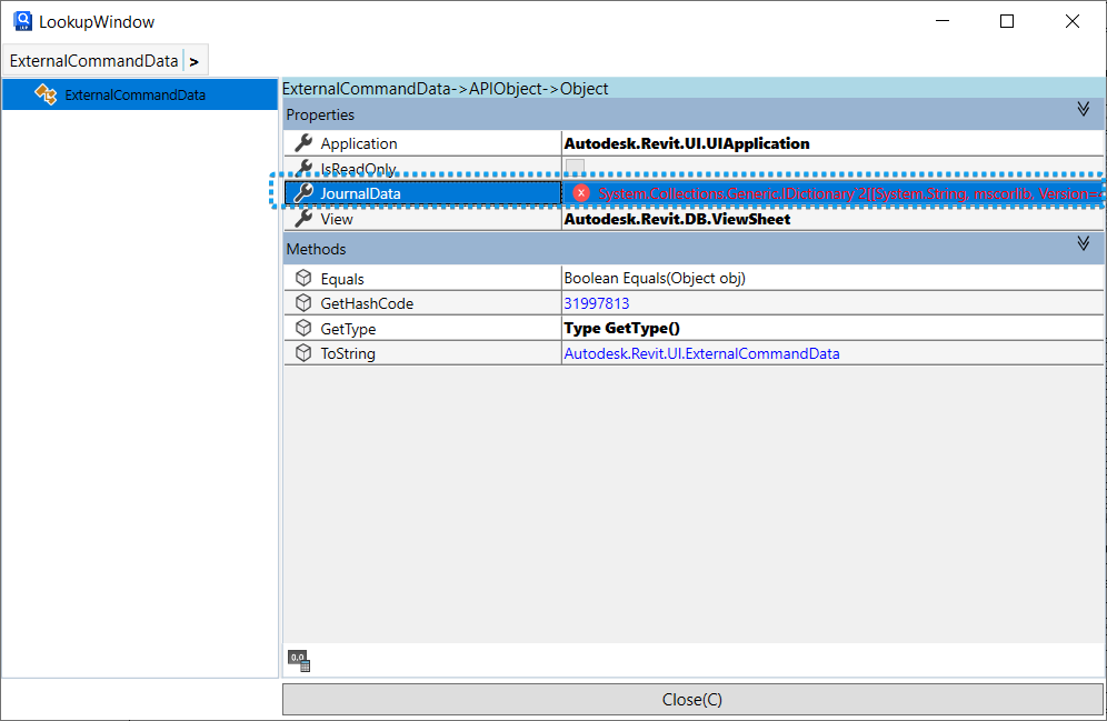 Can't snoop Journal Data · Issue #59 · weianweigan/RevitLookupWpf · GitHub