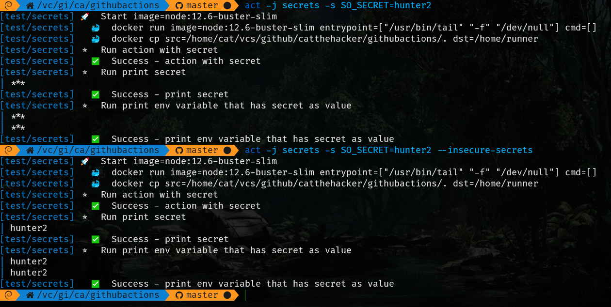 Add ability to debug secrets · Issue #448 · nektos/act · GitHub