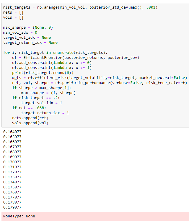How to use efficient_risk properly? · Issue #156 · robertmartin8 ...