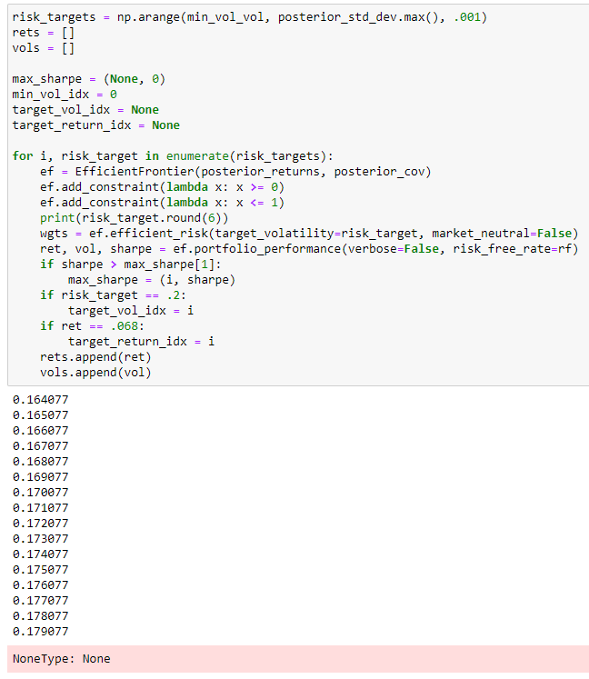 Issue with Efficient Risk (continuation of #156)? · Issue #201 · robertmartin8/PyPortfolioOpt ...