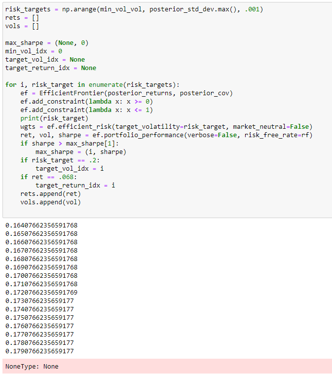 Issue with Efficient Risk (continuation of #156)? · Issue #201 · robertmartin8/PyPortfolioOpt ...