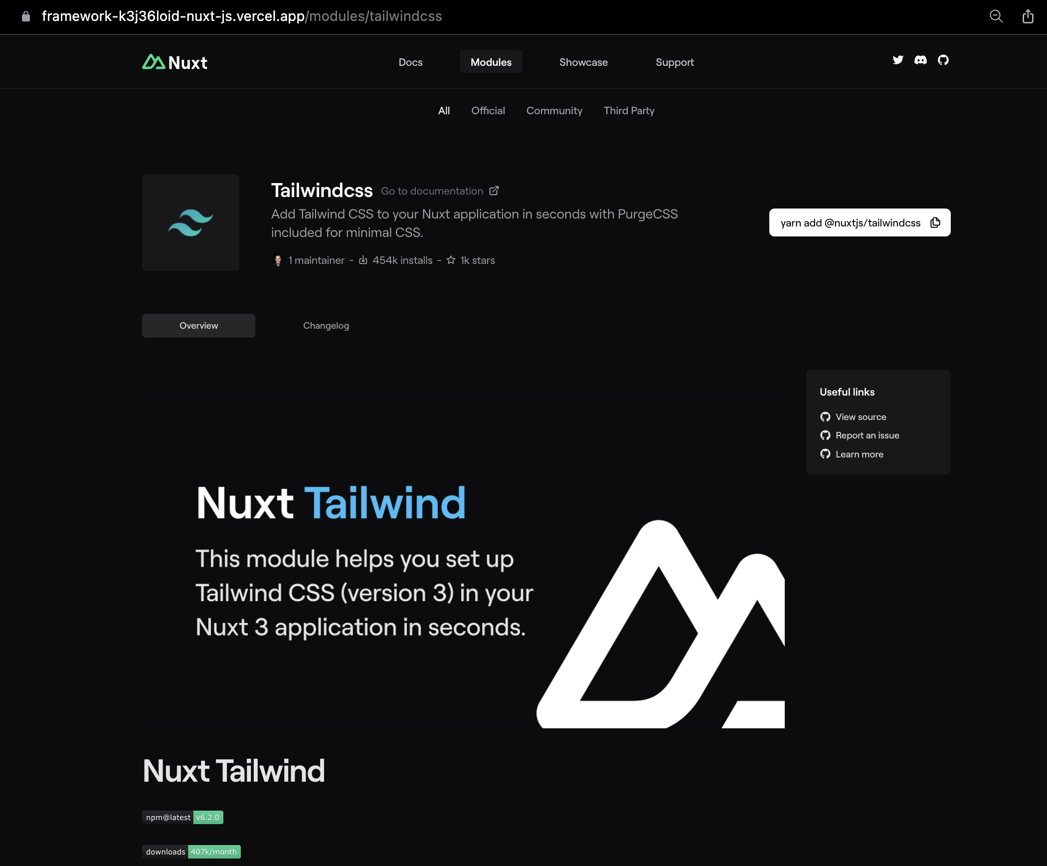 Bug In Docs Module Overview · Issue 12540 · Nuxt Nuxt · Github