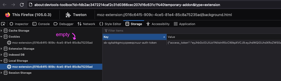 signInWithPassword login from browser extension, auth-helpers incompatbility · supabase ...