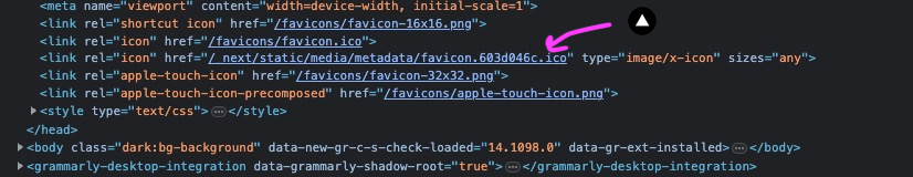 Next.js keeps injecting the default favicon · vercel next.js · Discussion #46415 · GitHub